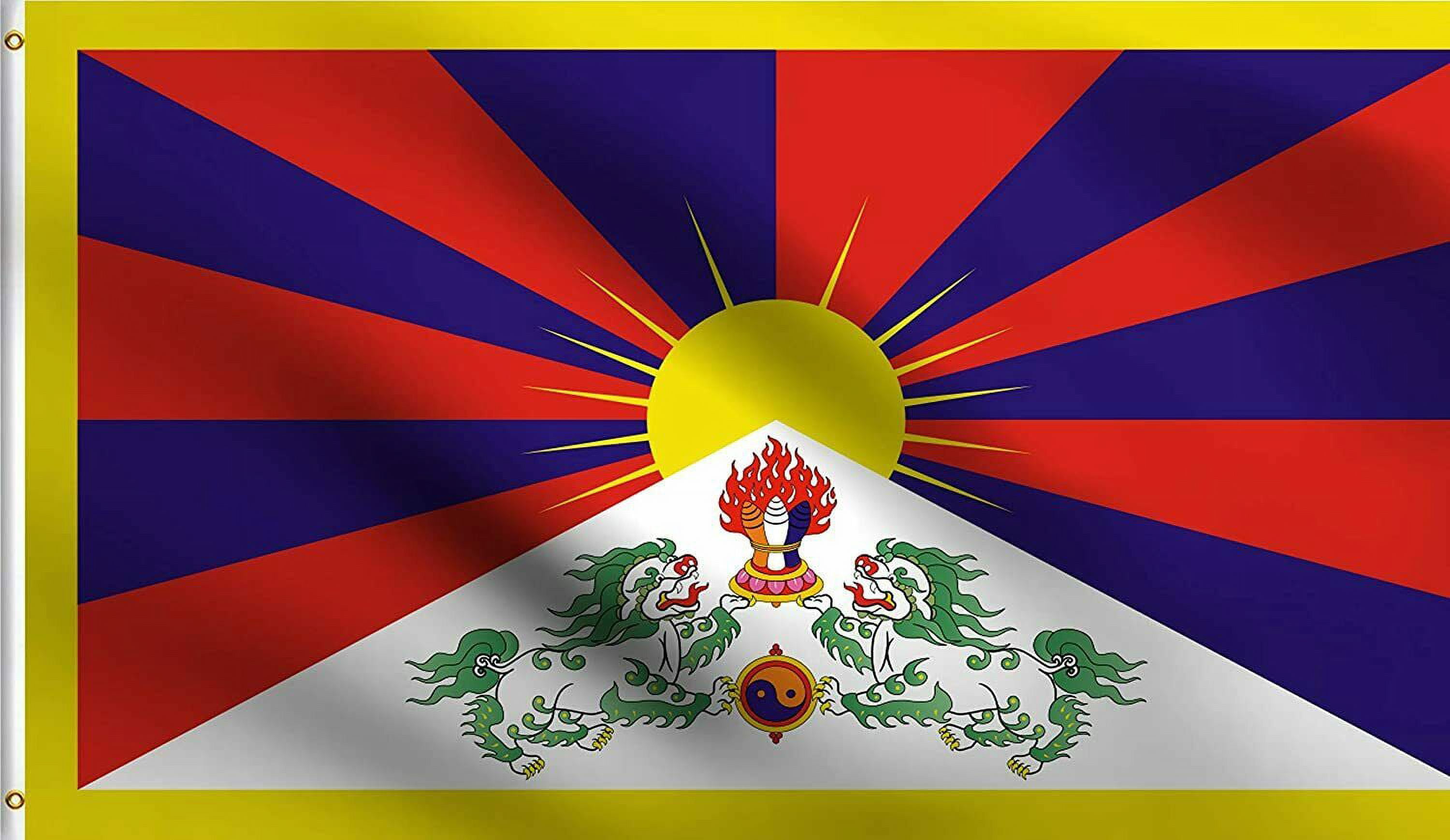 TIBET TEBETIAN Flag 3X5 Ft Foot 100% Polyester 100D Flag - Walmart.com