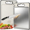 COPOOLIFE Double-Sided Titanium Cutting Board, Food-Grade Pure Titanium ...