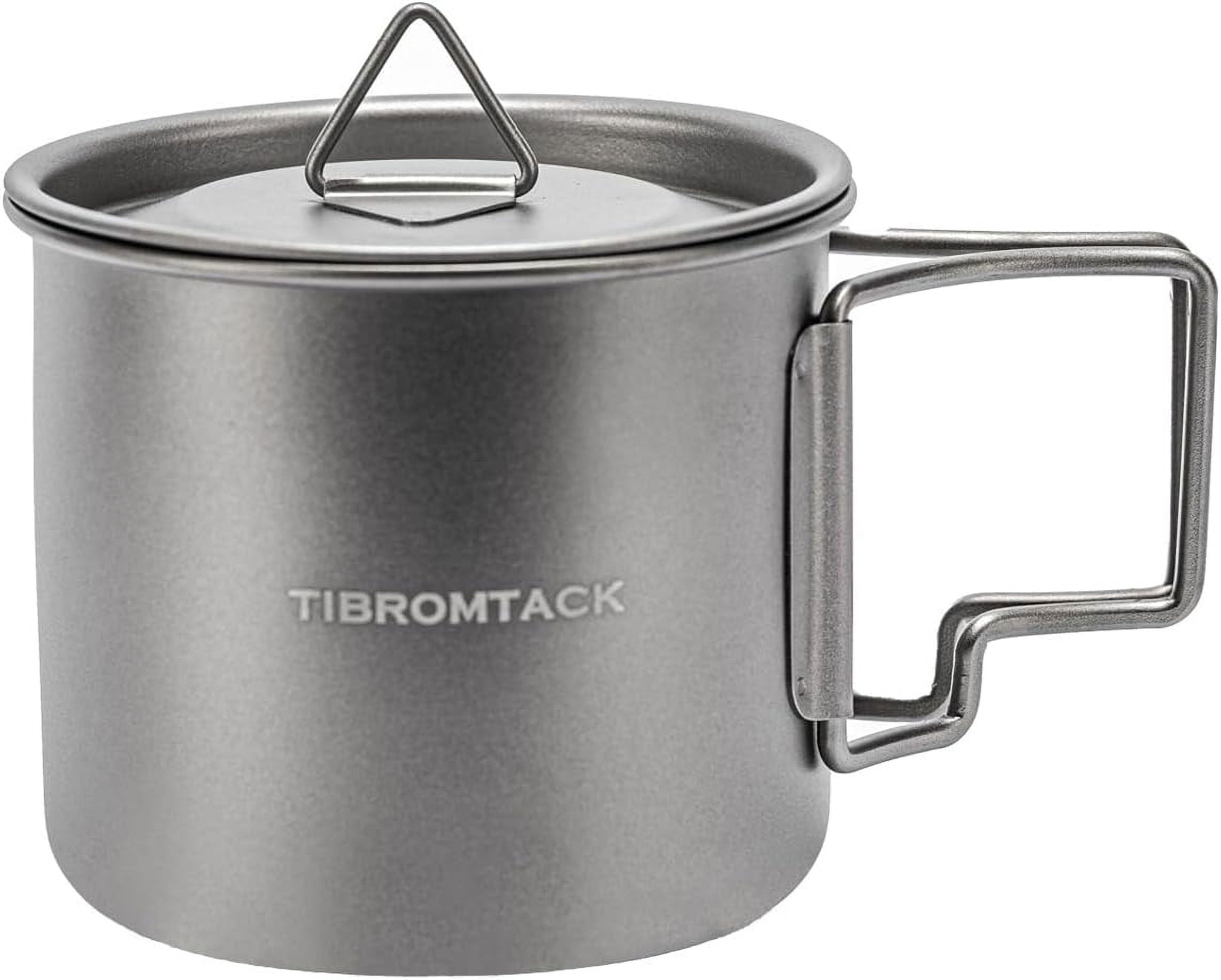 TIBROMTACK Camping Cup Titanium Coffee Cup 350ml Outdoors Cups with ...