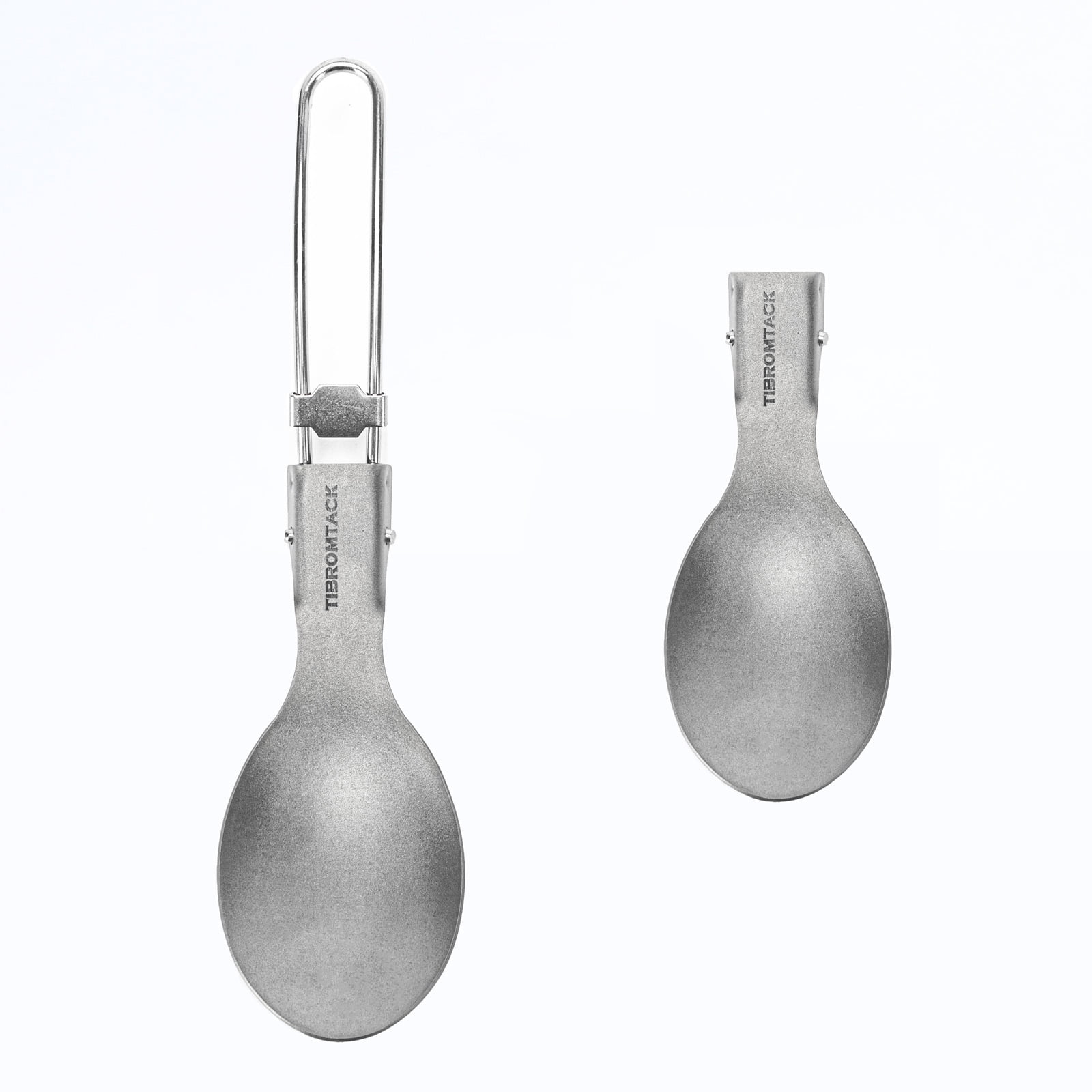 TIBROMTACK Titanium Folding Spoon, Outdoor Cutlery Extra Strong Ultra ...