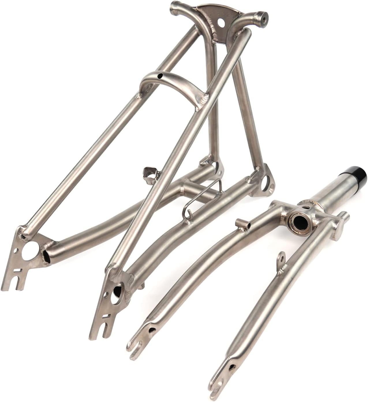 TIBROMTACK Titanium Fork and Rear Triangle for Brompton Bicycle 16 ...