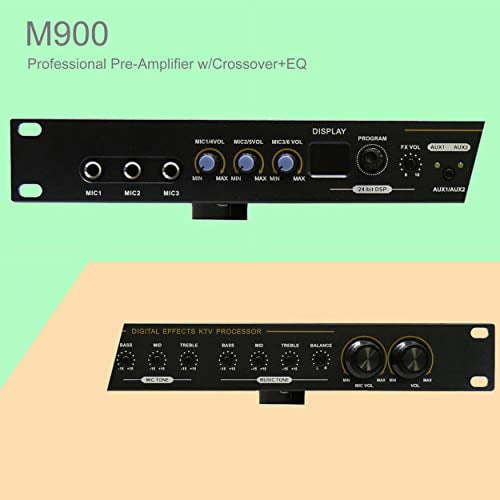 TIC M900 Professional Pre-Amplifier w/Crossover+EQ Digital Mixer ...