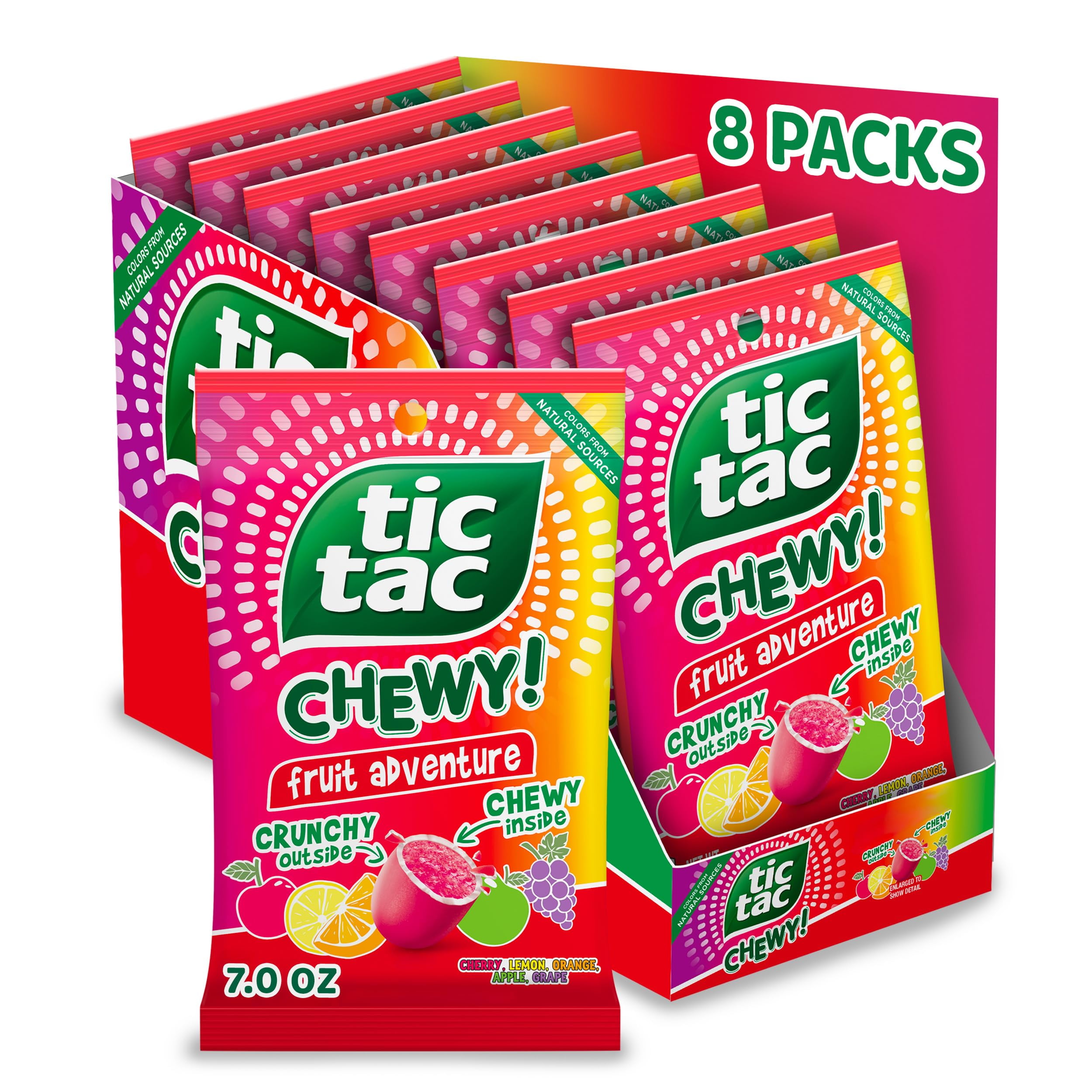 TIC TAC CHEWY! Fruit AIF9 Adventure Candy, Bulk 8 Pack, Fruity Chewy ...