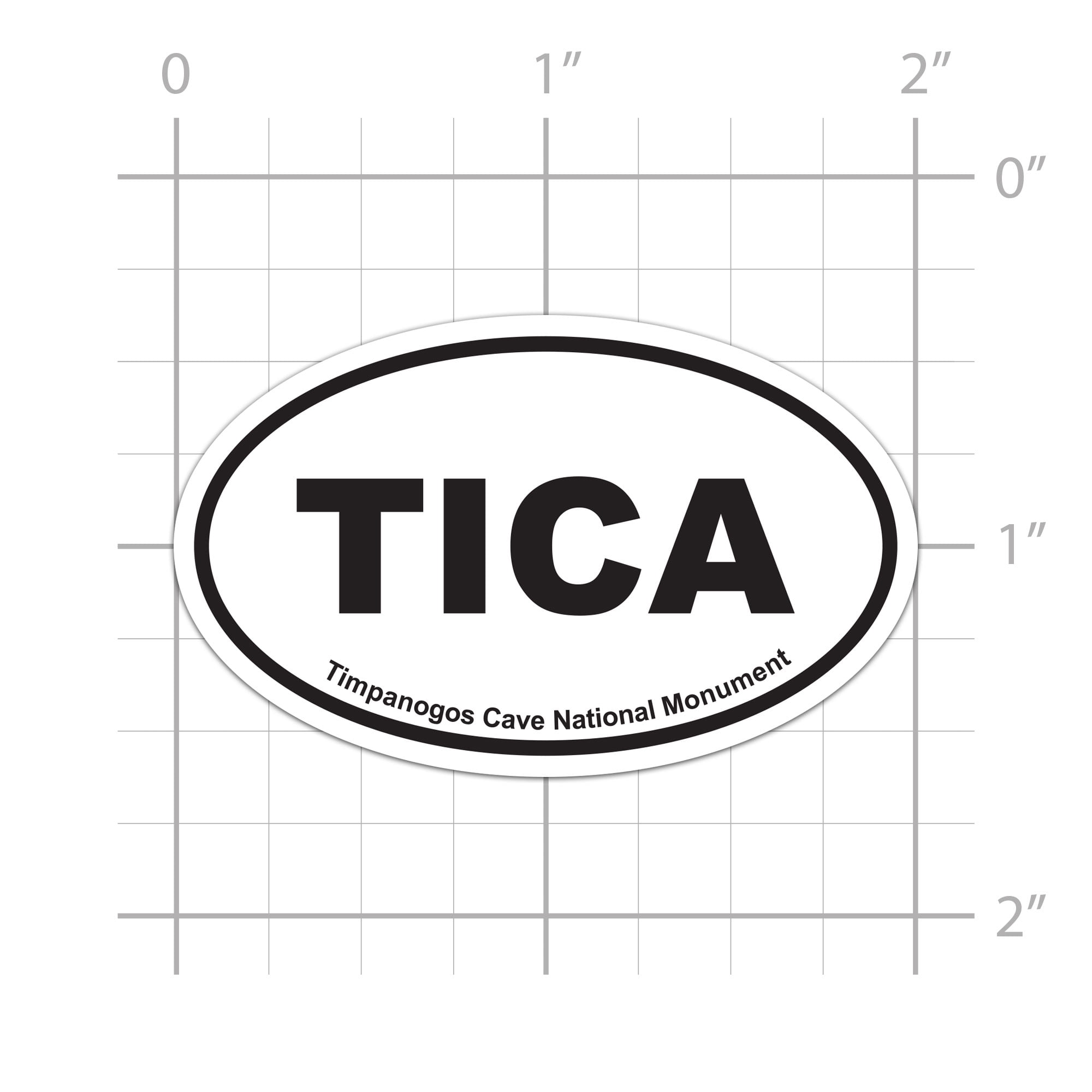 TICA Timpanogos Cave National Monument Sticker for water bottle phone tumbler hard hatTICA ...