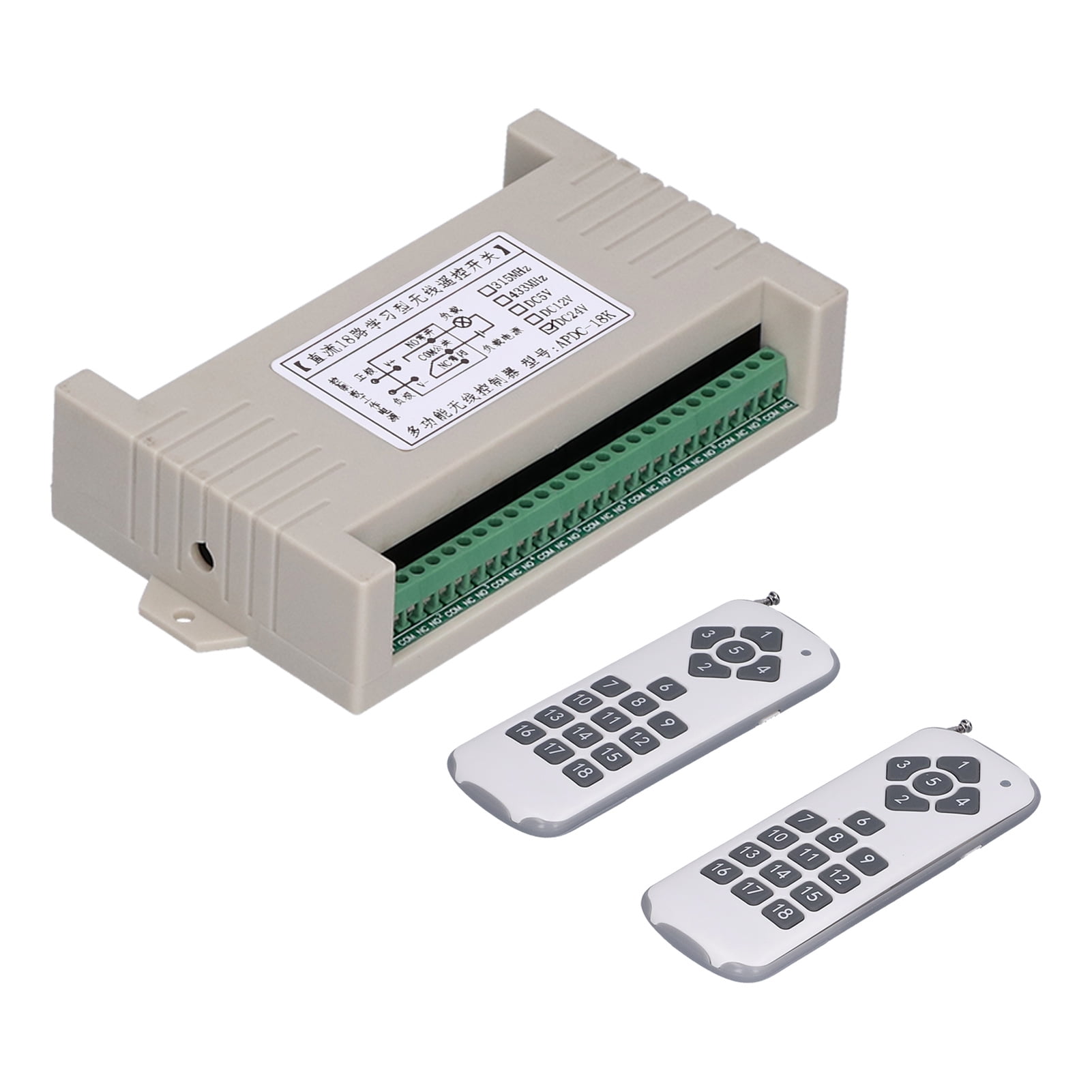 TICFOX Light Motor Control Switch Remote Control Relay Switch Wireless ...