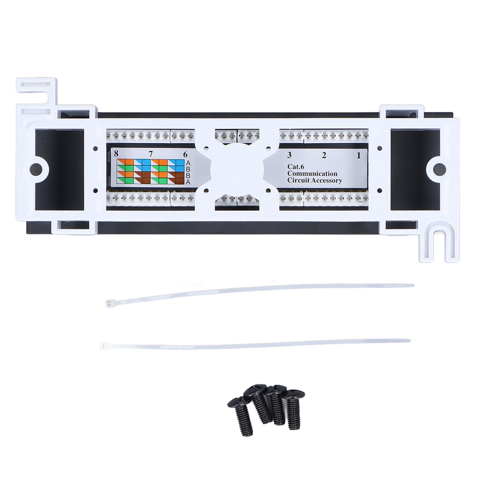 TICFOX Patch Panel 8 Ports Wall Mount Network Patch Panel Network Patch ...