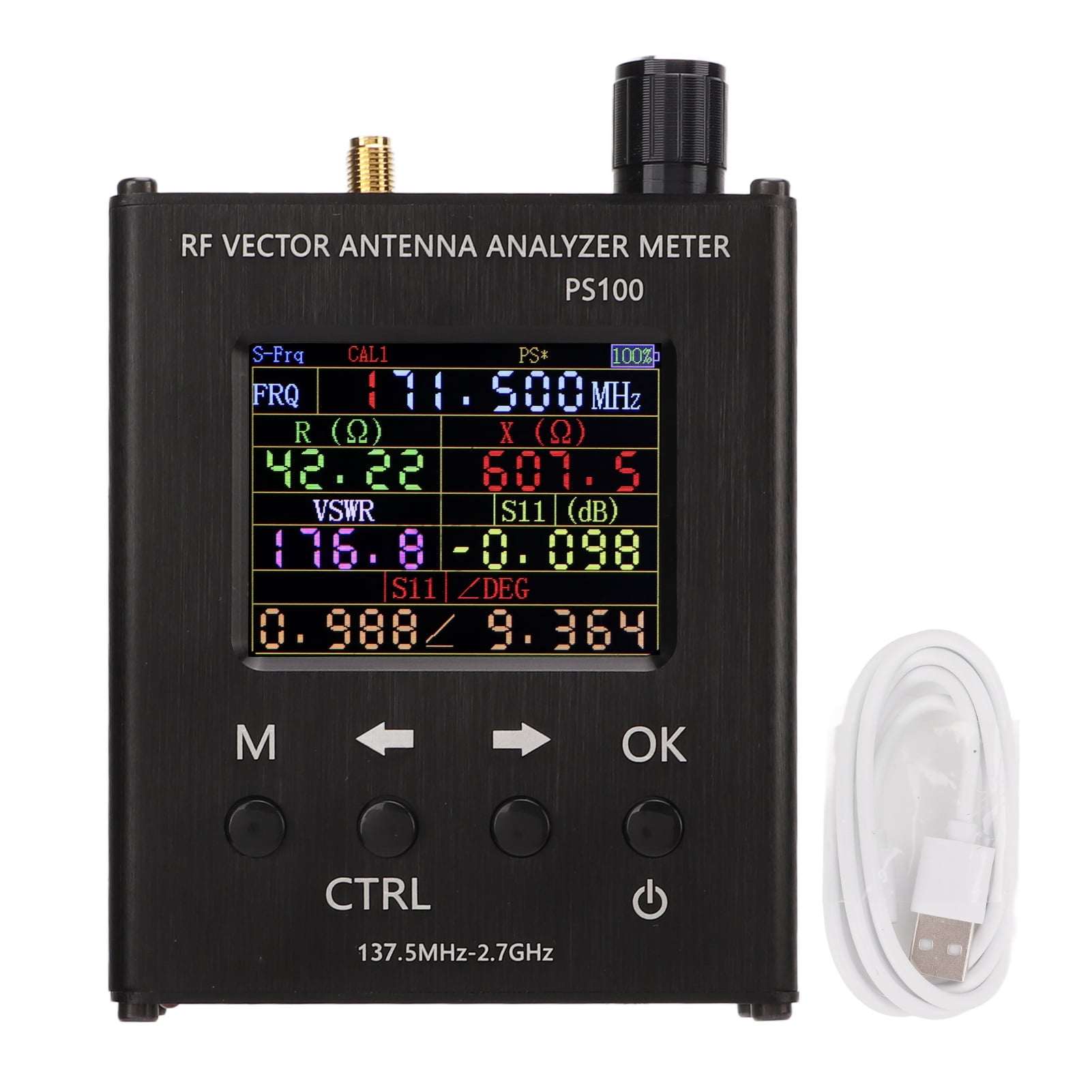Ticfox Rf Antenna Analyzer Uv Impedance Reactance 137 5mh To 2 7gh