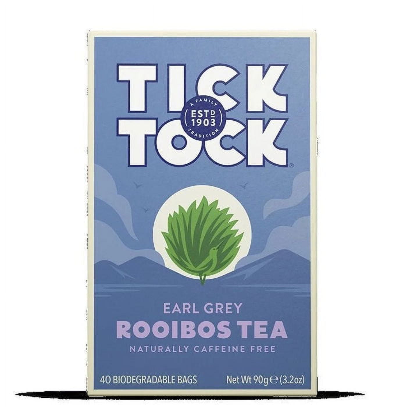 TICK TOCK TEA TEA EARL GREY ROOIBOS 40 BG - Pack of 4 - Walmart.com