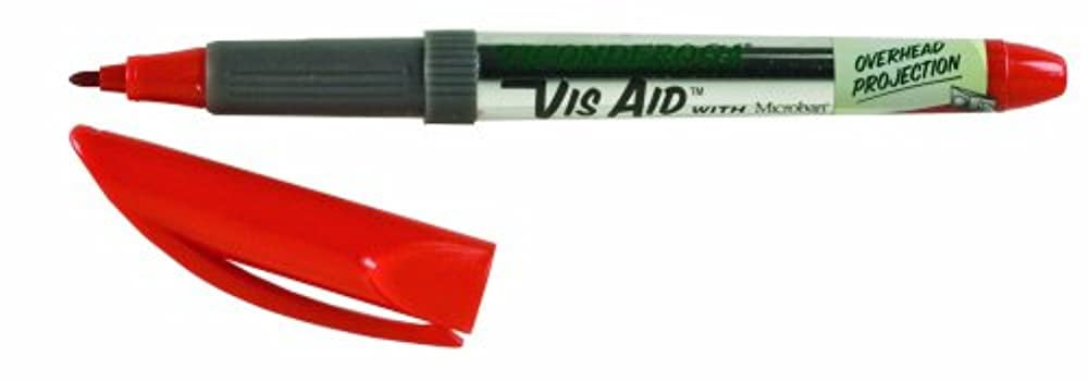 TICONDEROGA Vis-Aid Overhead Projector Transparency Markers, Fine Point ...