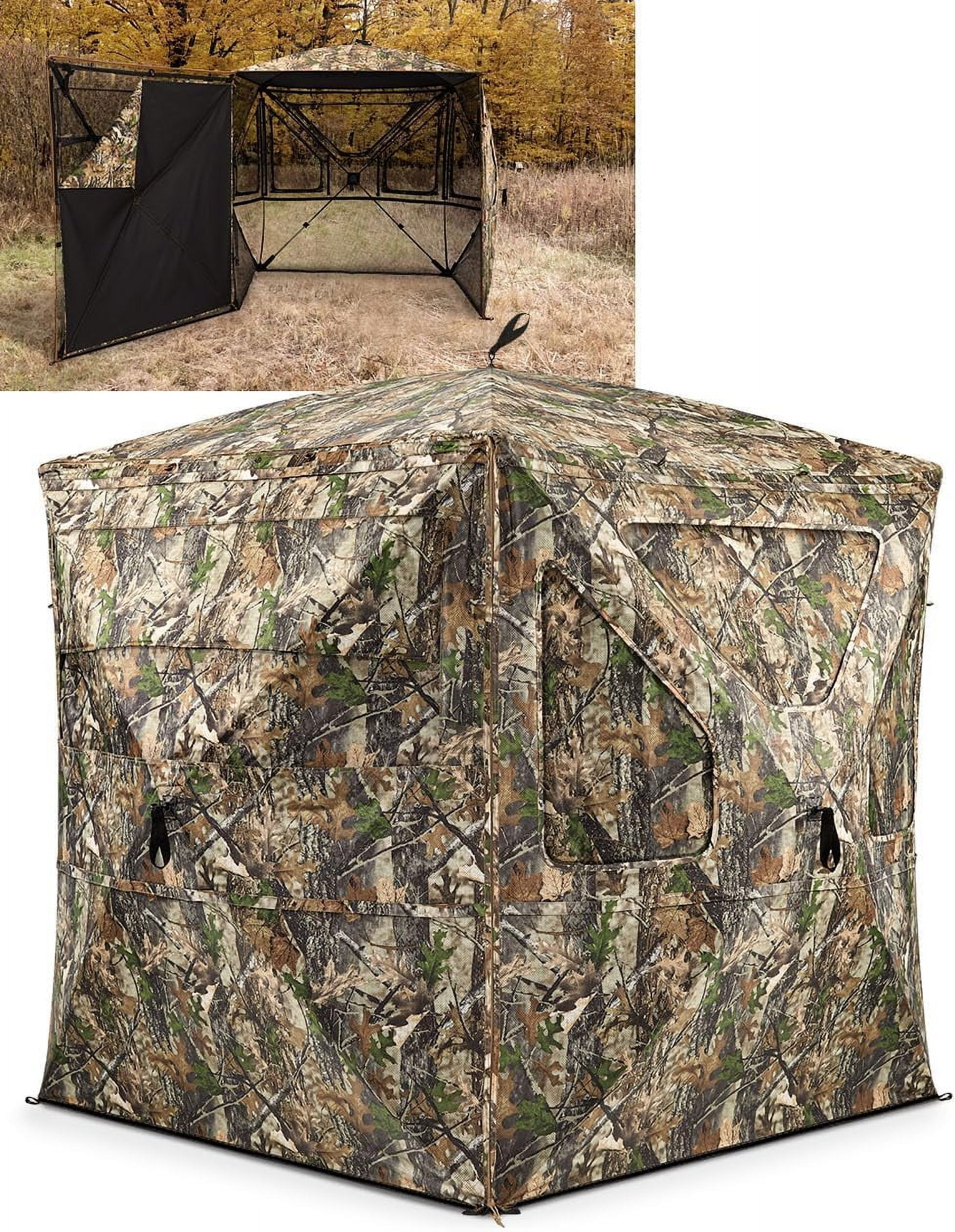 TIDEWE Hunting Blind 360°Silent See Through Blind with Swing Door, 2-3 ...