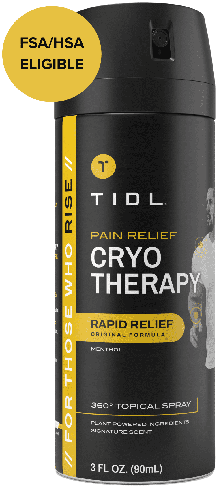 TIDL Cryotherapy Menthol Topical Pain Relief Spray for Body Aches ...