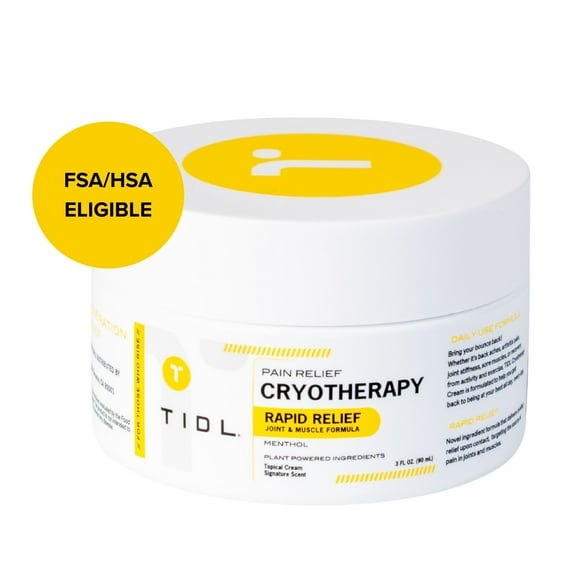 TIDL Cryotherapy Penetrating Menthol Pain Cream, Muscle & Joint Pain ...