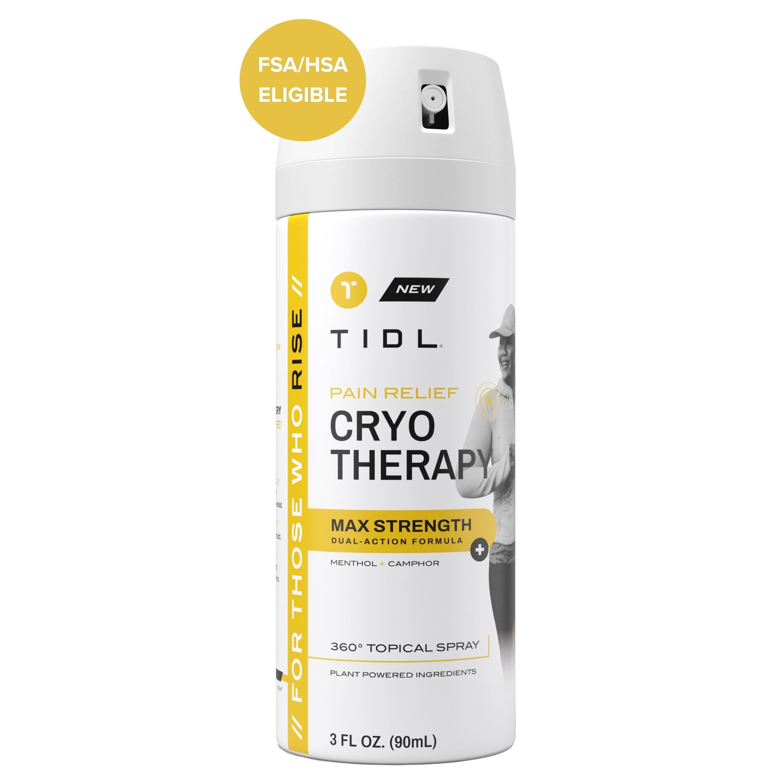 TIDL Max Strength Cryotherapy Menthol & Camphor Pain Relief Spray for ...