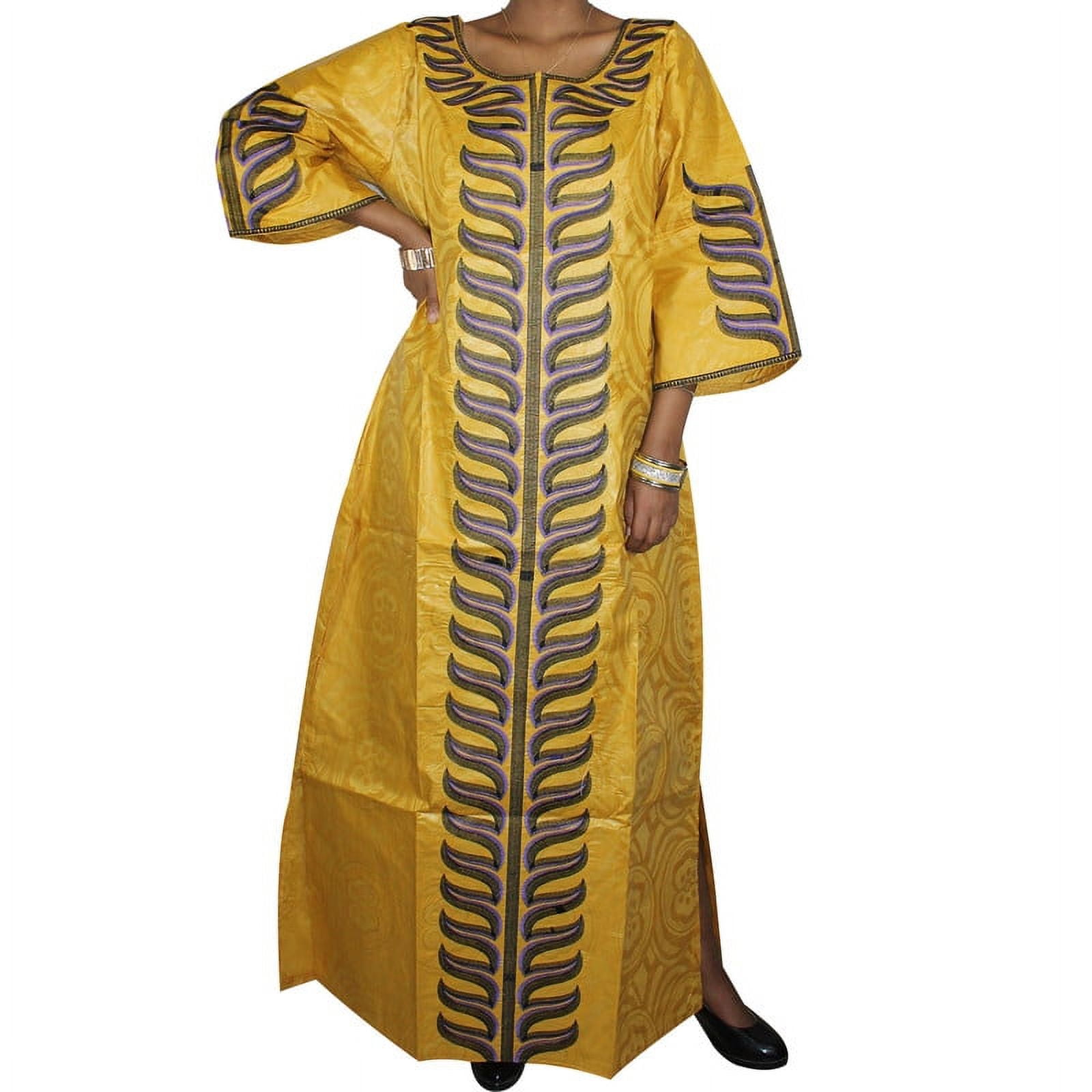 TIDOIRSA African Dress for Women Exquisite Bazin Riche Emboridered Long ...