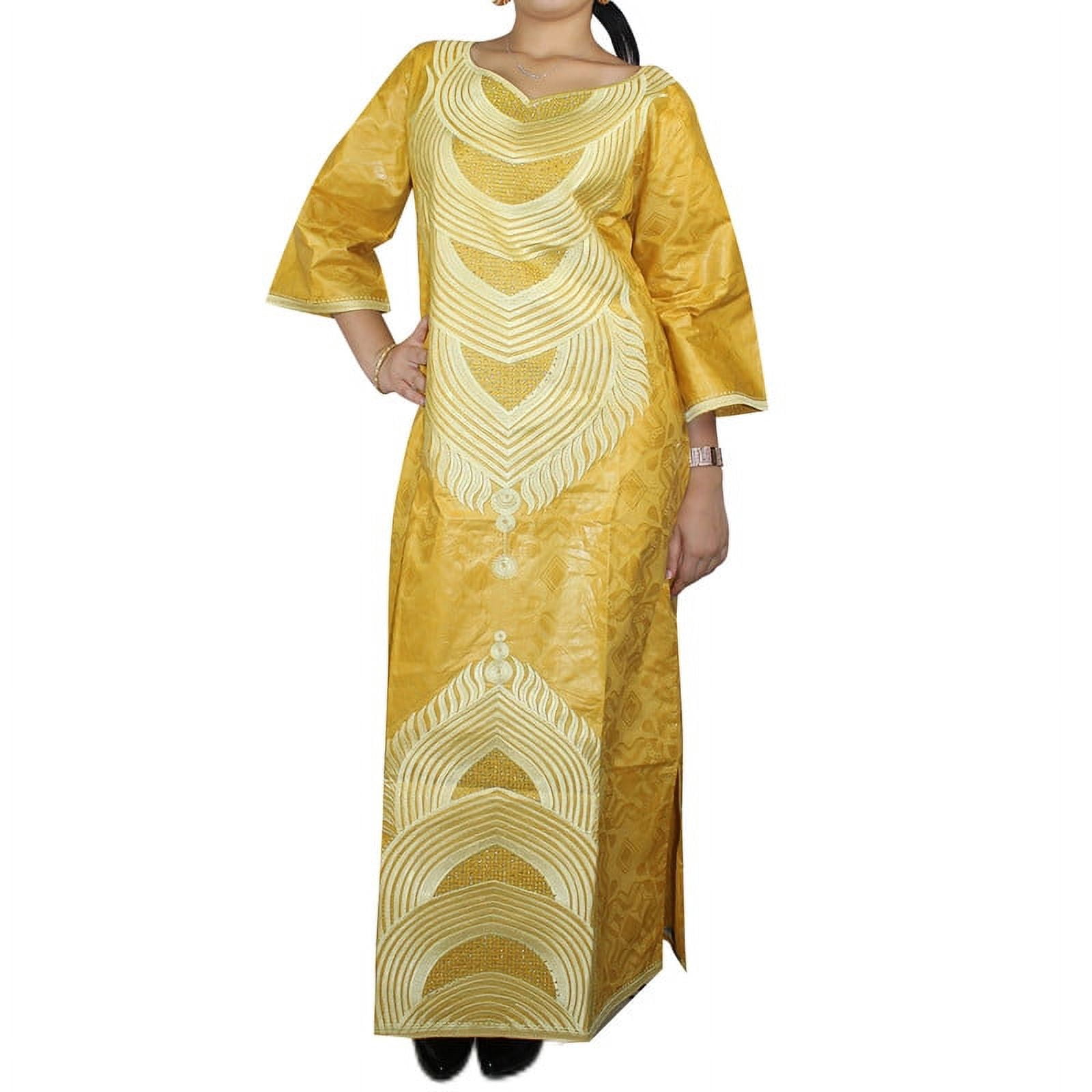 TIDOIRSA African Women'S Plus Size 3/6 Sleeve Traditional Culture Dress ...