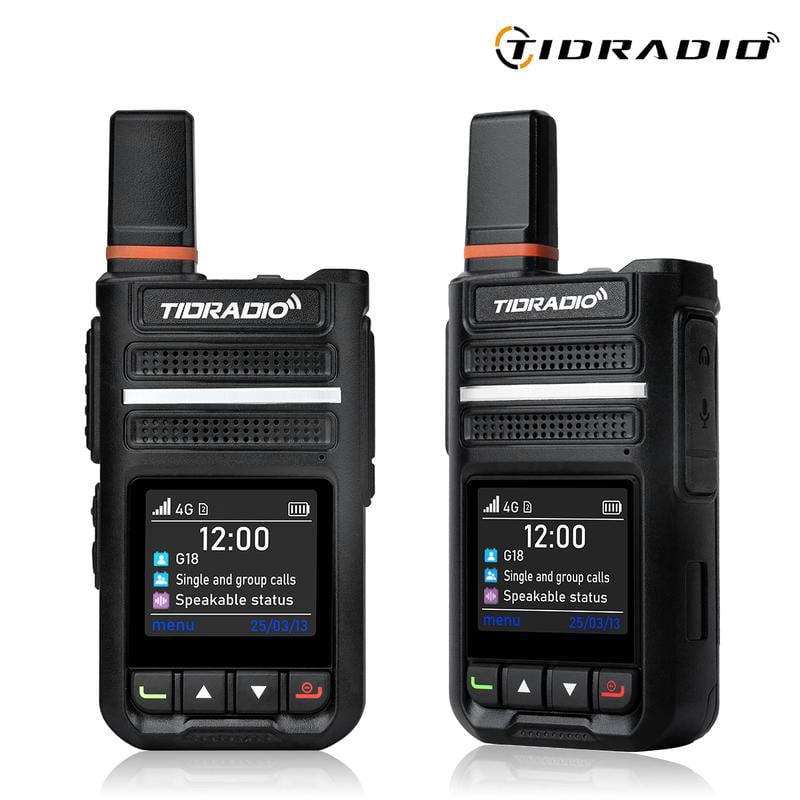 TIDRADIO TD-G18 Walkie Talkies Rapid Unlimited Range 4G LTE PoC Radio ...