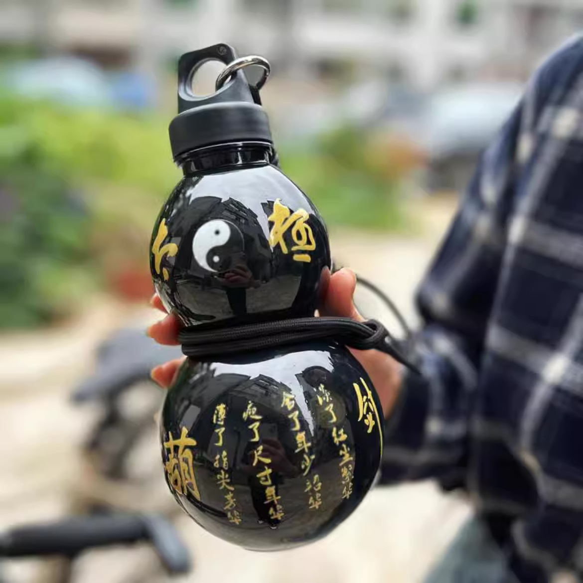 TIE 800ml Large Capacity Gourd Water Bottle Child Water Gourd Kettle ...