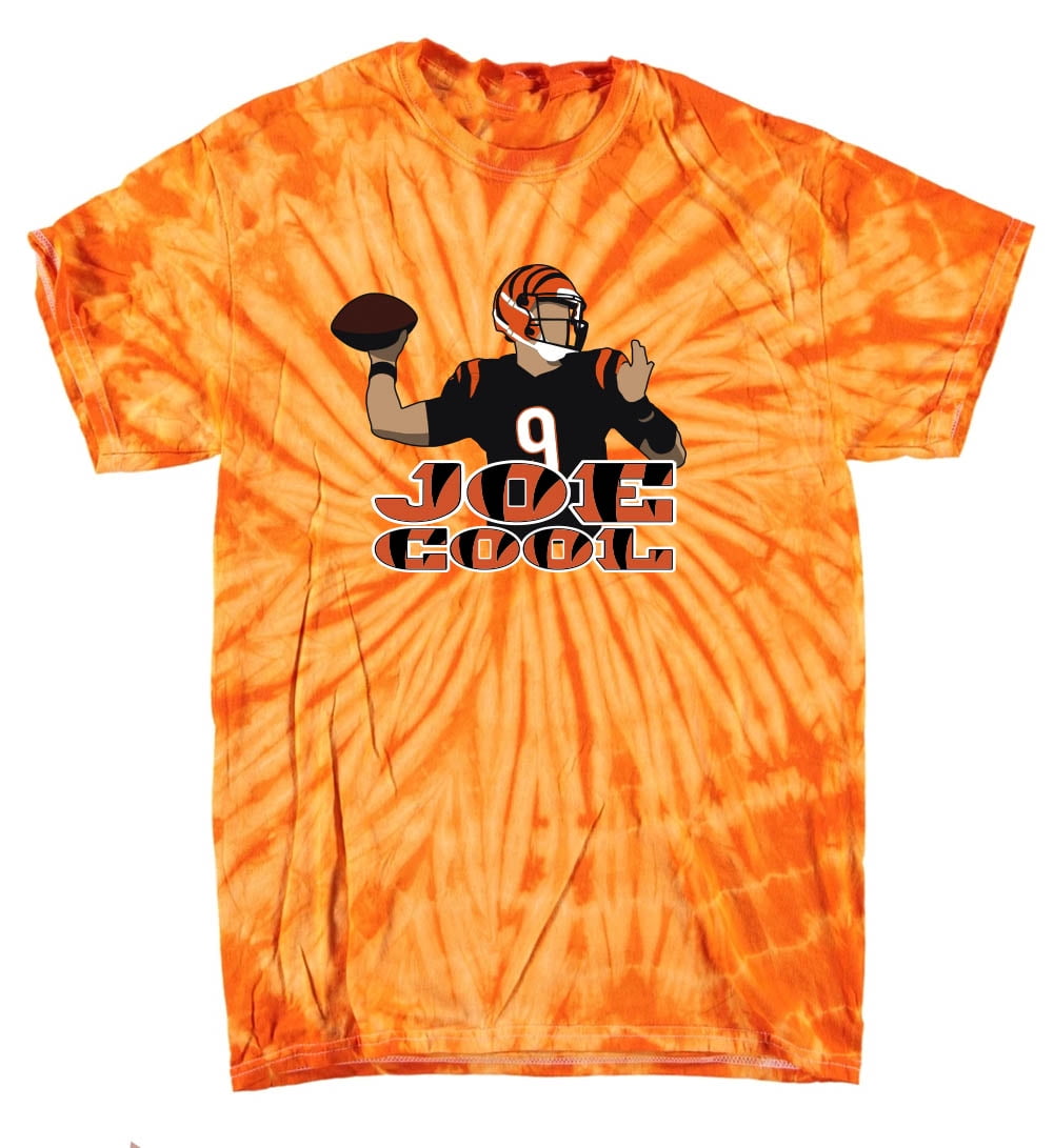 TIE-DYE Bengals Orange Joe Burrow Joe Cool T-shirt - Walmart.com
