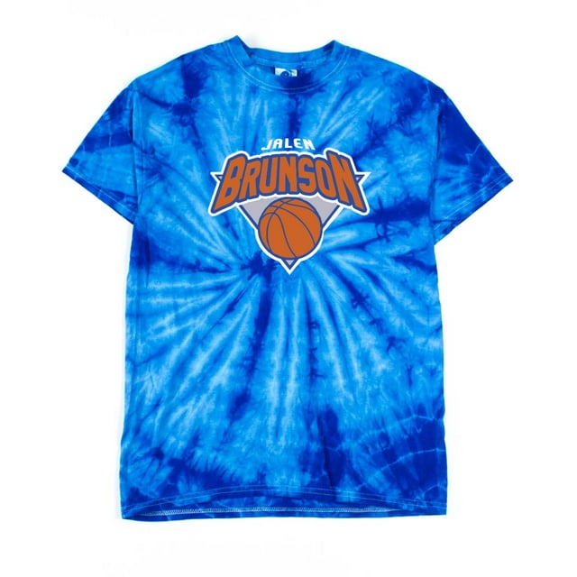 TIE-DYE Knicks Jalen Brunson Logo T-shirt - Walmart.com