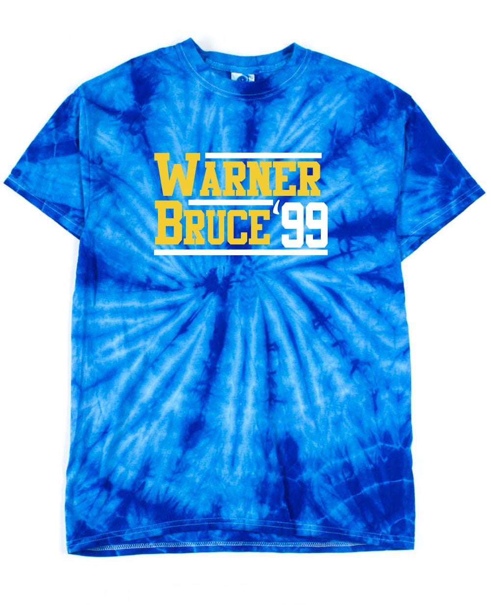 TIE-DYE Rams Kurt Warner Isaac Bruce 99 T-shirt ADULT - Walmart ...
