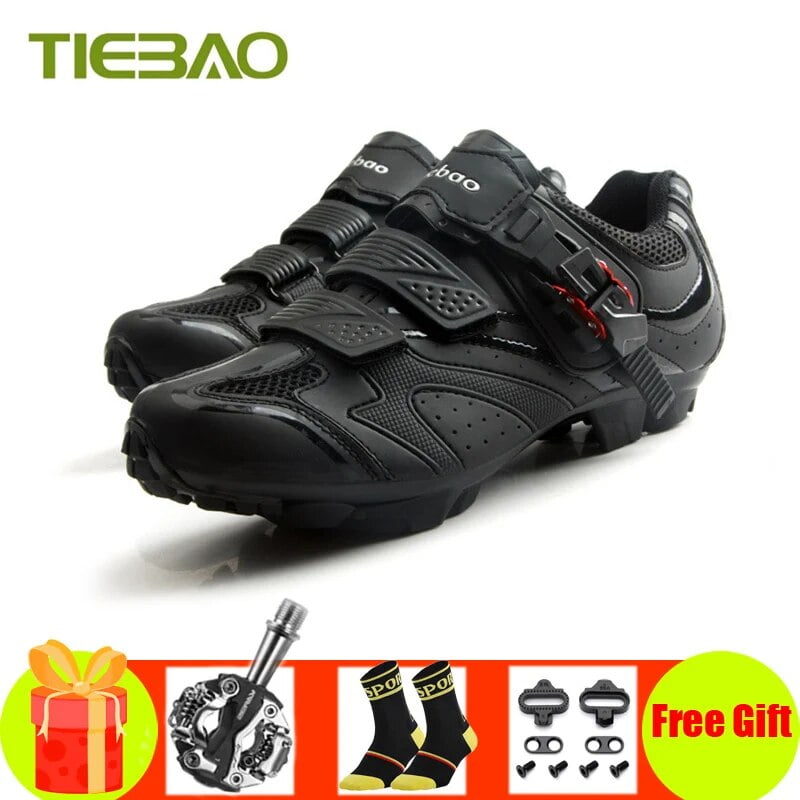 TIEBAO Sapatilha Ciclismo Mtb shoe Men Women SPD Cleats Pedals Cycling Shoes Mountain Bike Self ...