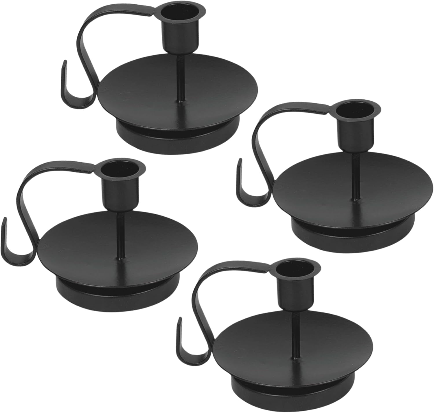TIED RIBBONS 4 Pcs Retro Iron Taper Candlestick Holders | 3 Inch, Iron ...