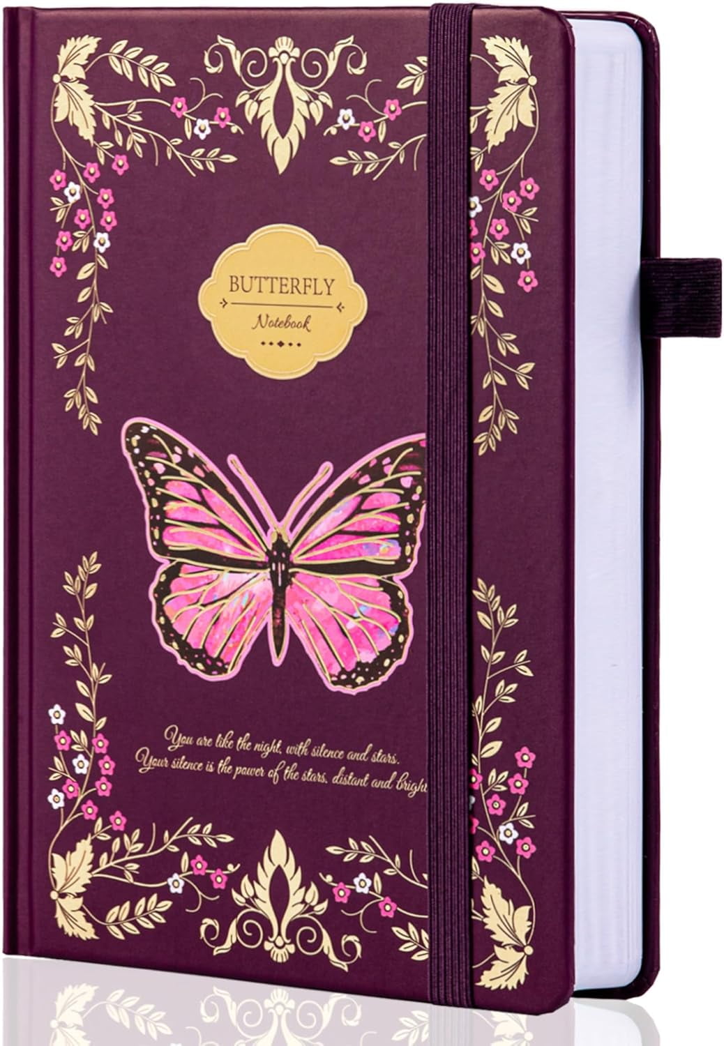 TIEFOSSI Butterfly Journals,Lay Flat Notebook,320 Numbered Pages A5 ...