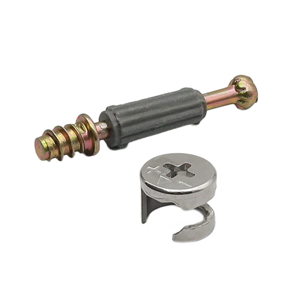 TIERPOP 100Pcs Cabinet Lock Fasteners Including Eccentric Wheel and ...