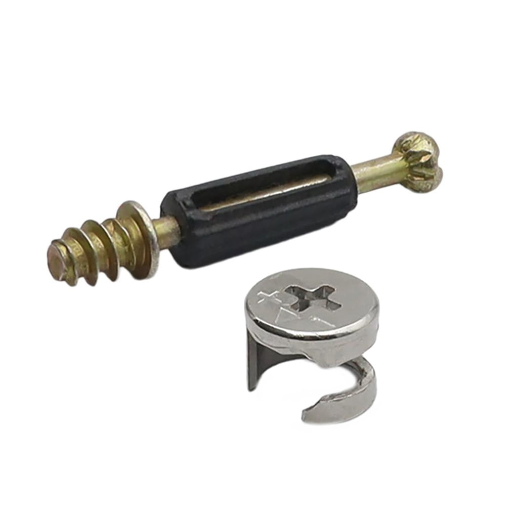 TIERPOP 100Pcs Cabinet Lock Fasteners Including Eccentric Wheel and ...