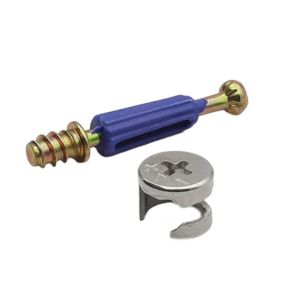 TIERPOP 100Pcs Cabinet Lock Fasteners Including Eccentric Wheel and ...