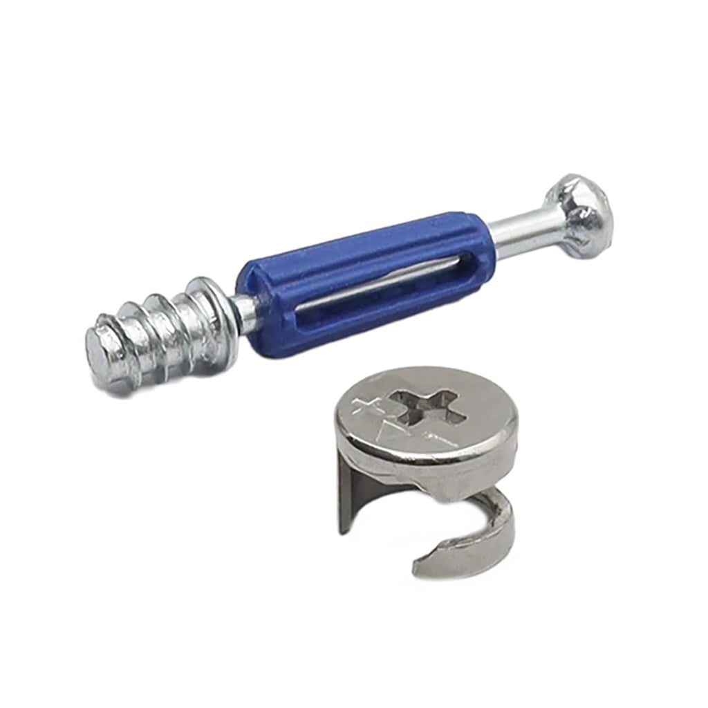 TIERPOP 100Pcs Cabinet Lock Fasteners Including Eccentric Wheel and ...