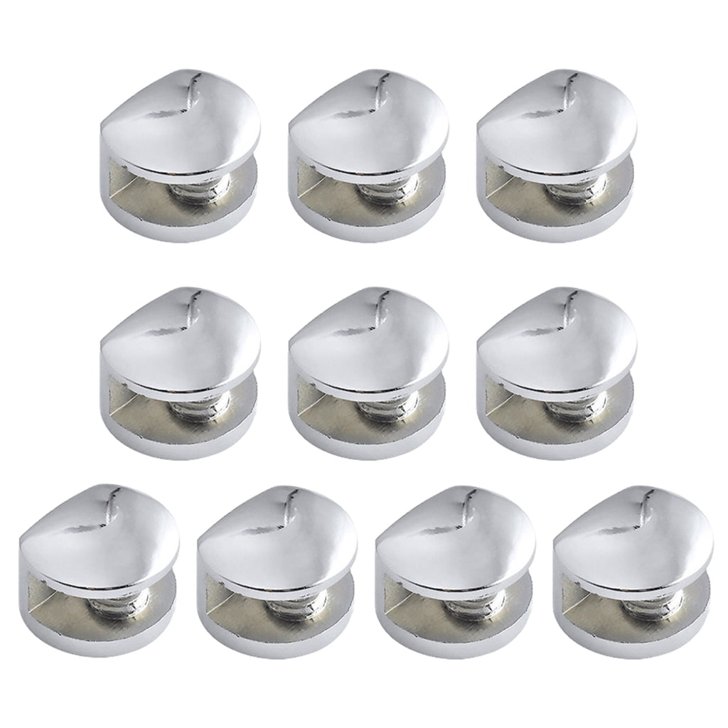 TIERPOP 10pcs Glass Fasteners Metal Glass Supports Exhibition Glass ...
