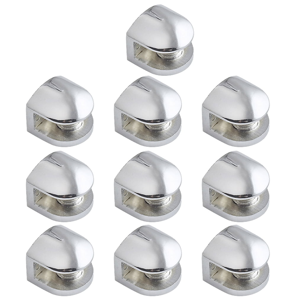 TIERPOP 10pcs Glass Fasteners Metal Glass Supports Exhibition Glass ...