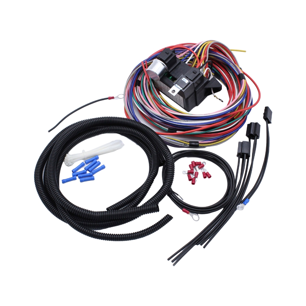 TIERPOP 12 Circuit Wiring Harness set Auto Universal Long Wires Wiring ...