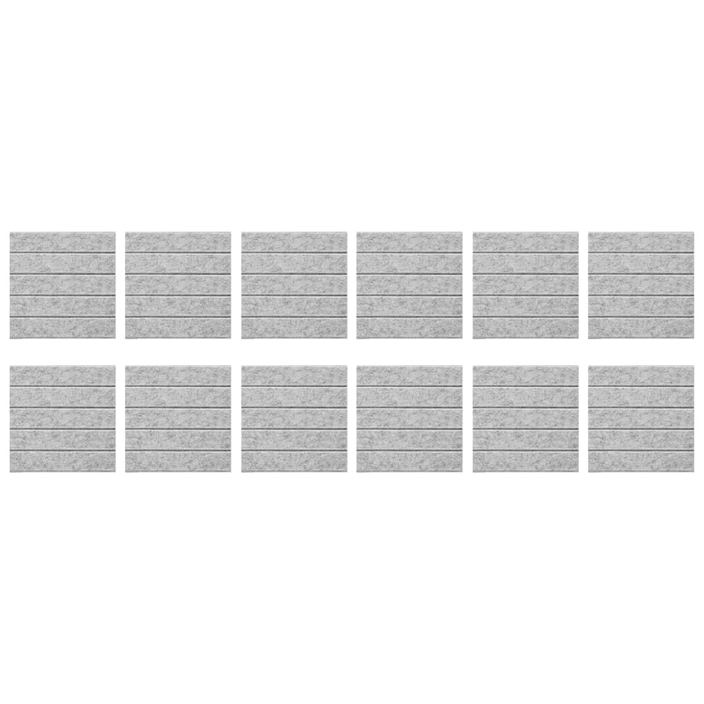 TIERPOP 12PCS Sound Absorbing Wall Panels Polyester Texture Soundproof ...