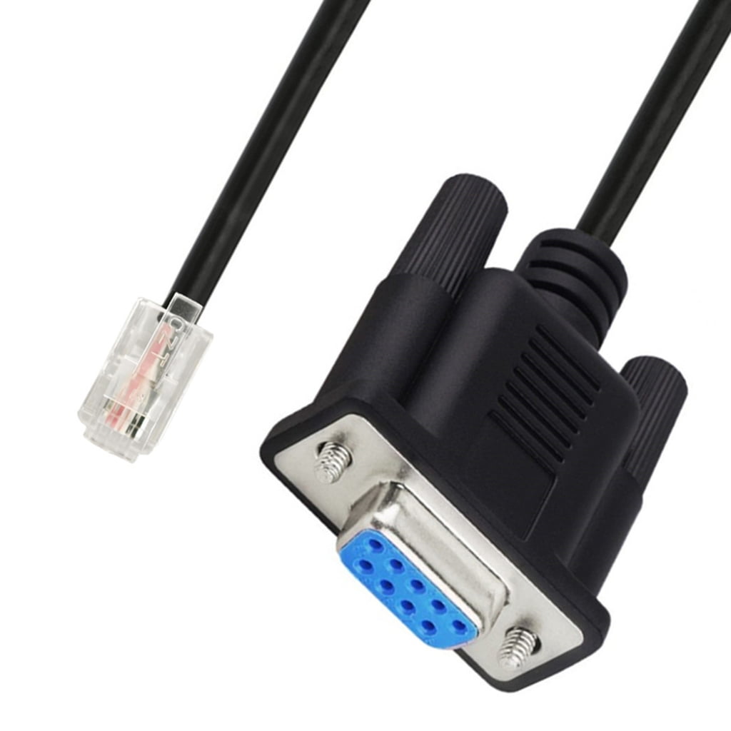 TIERPOP 180CM RJ9 4P4C to DB9Pin RS232 Port Console Cable for ...