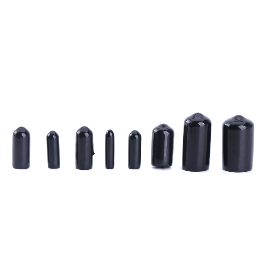 TIERPOP 180pcs Rubber End Caps Set Round Tube Bolt set Protective Caps ...