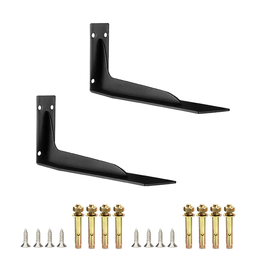 TIERPOP 1Pair Floating Shelf Bracket Heavy Duty Metal L Bracket Corner ...