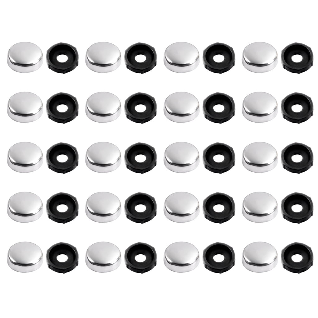 TIERPOP 20Pcs Sturdy Steel Glass Screws Hat Nails Home Accessory for ...
