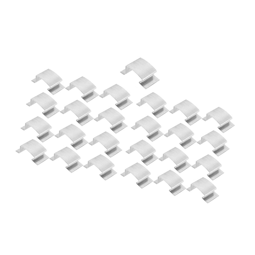 TIERPOP 25/50Pieces Stainless Steel Glass Panel Clip Weatherproof ...