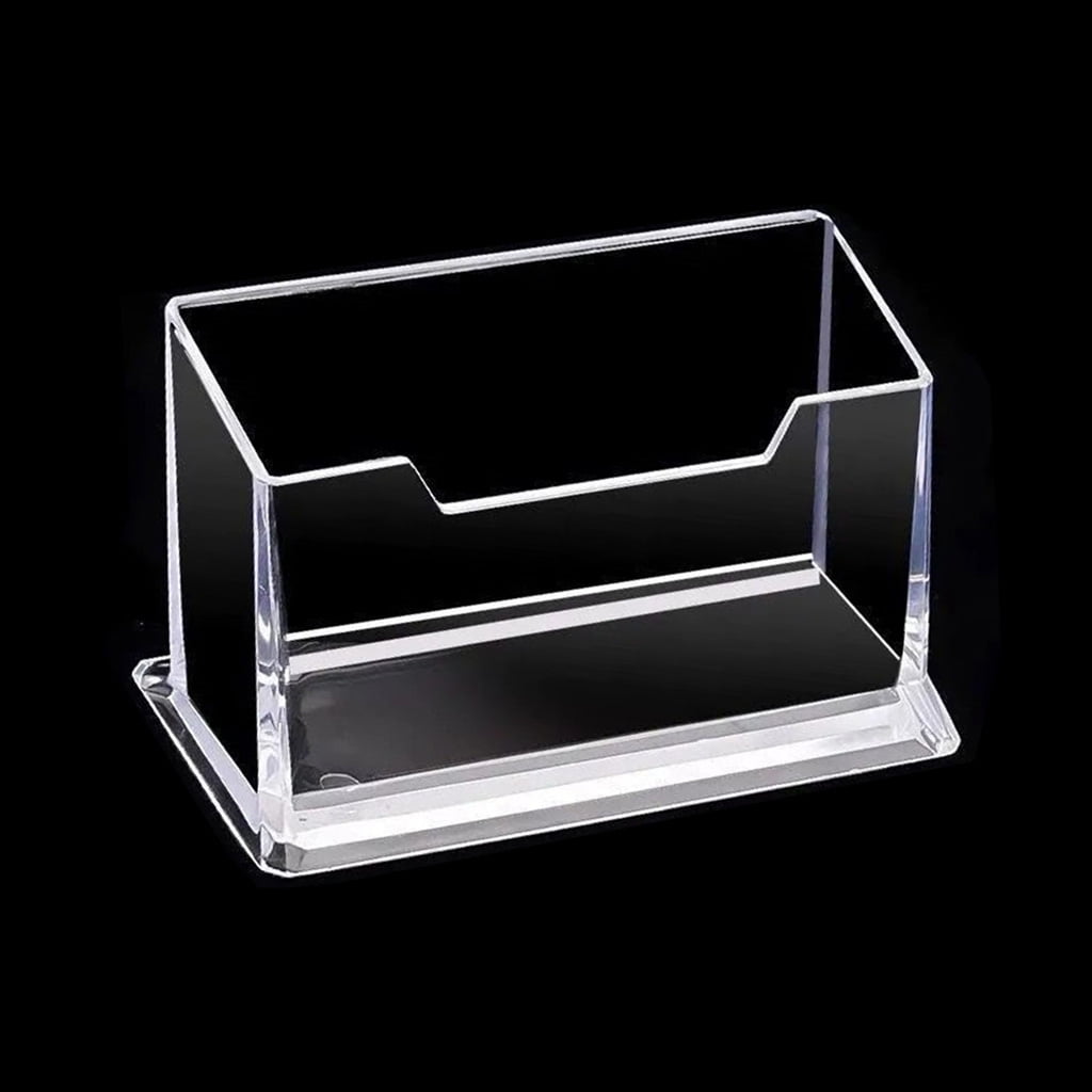 TIERPOP 3-Tier Clear Acrylic Business Card Holder Stand Clear Desktop ...