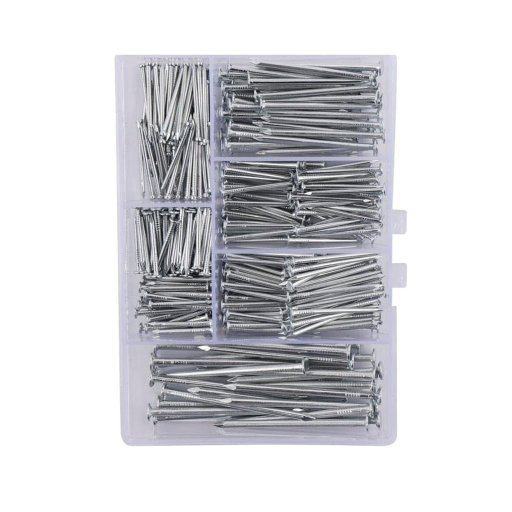 TIERPOP 350Pcs 5 Sizes Iron Small Nails Assortment Set Picture Hanging ...
