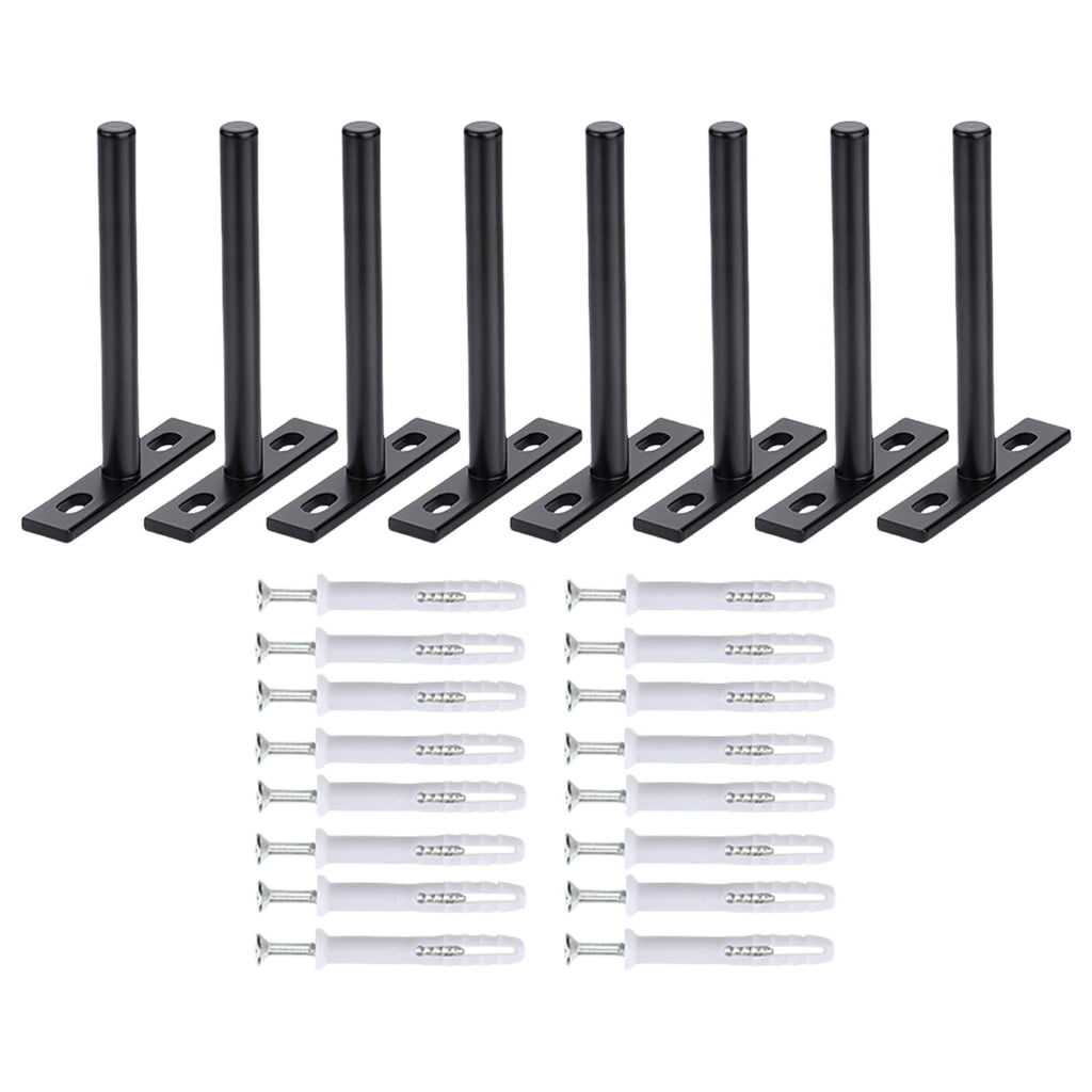 TIERPOP 4/6/8pcs Steel Concealed Shelf Brackets Wall Mounted Concealed ...