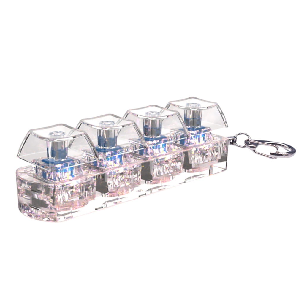 TIERPOP 4-Key Keyboard Clicks Toy Keycap Tester With LED Lights ...