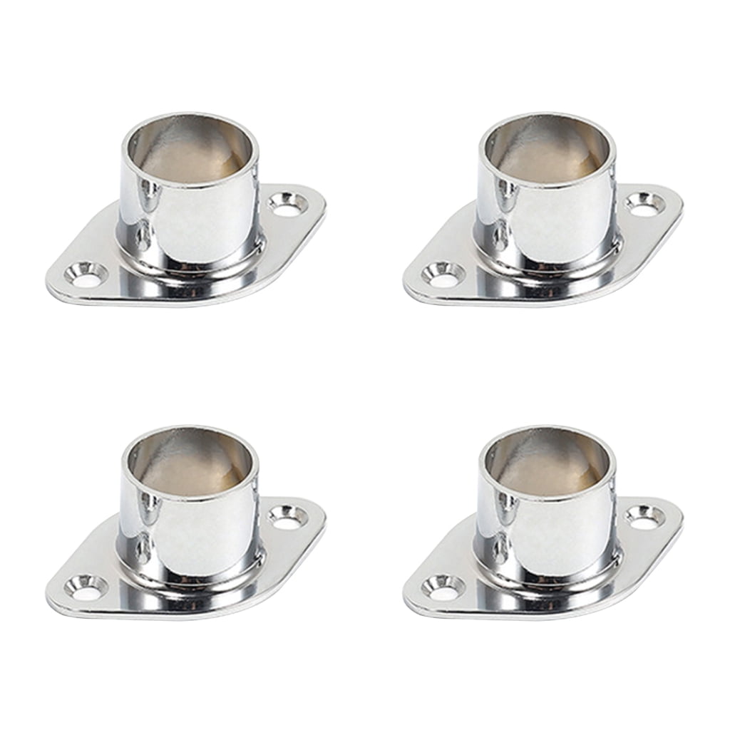TIERPOP 4 Pack Closet Rod Socket Curtain Rod Wardrobe Rod Brackets ...