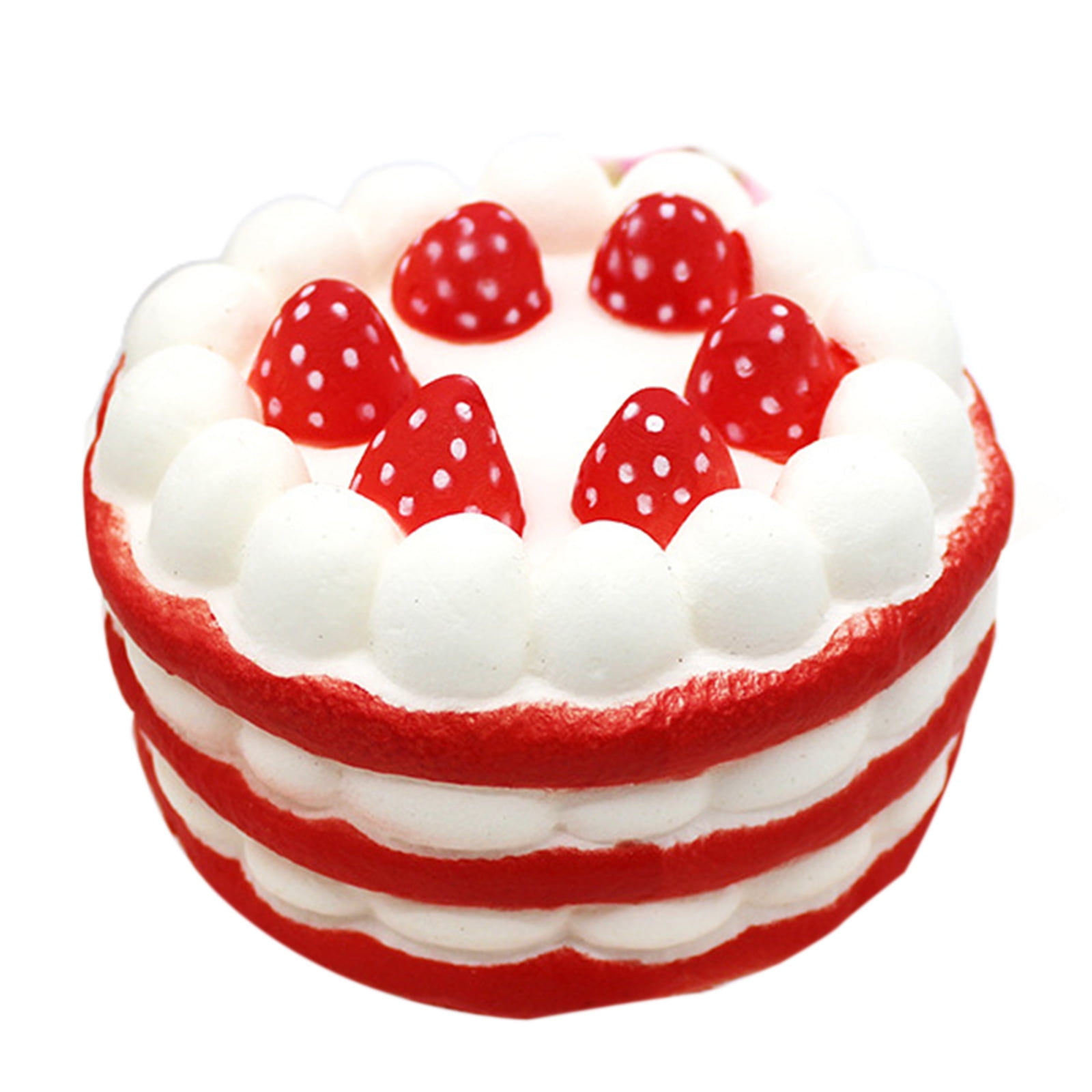 TIERPOP 4in Squishy Cream Cake Fidget Toy Soft PU Squeeze Ball Children ...