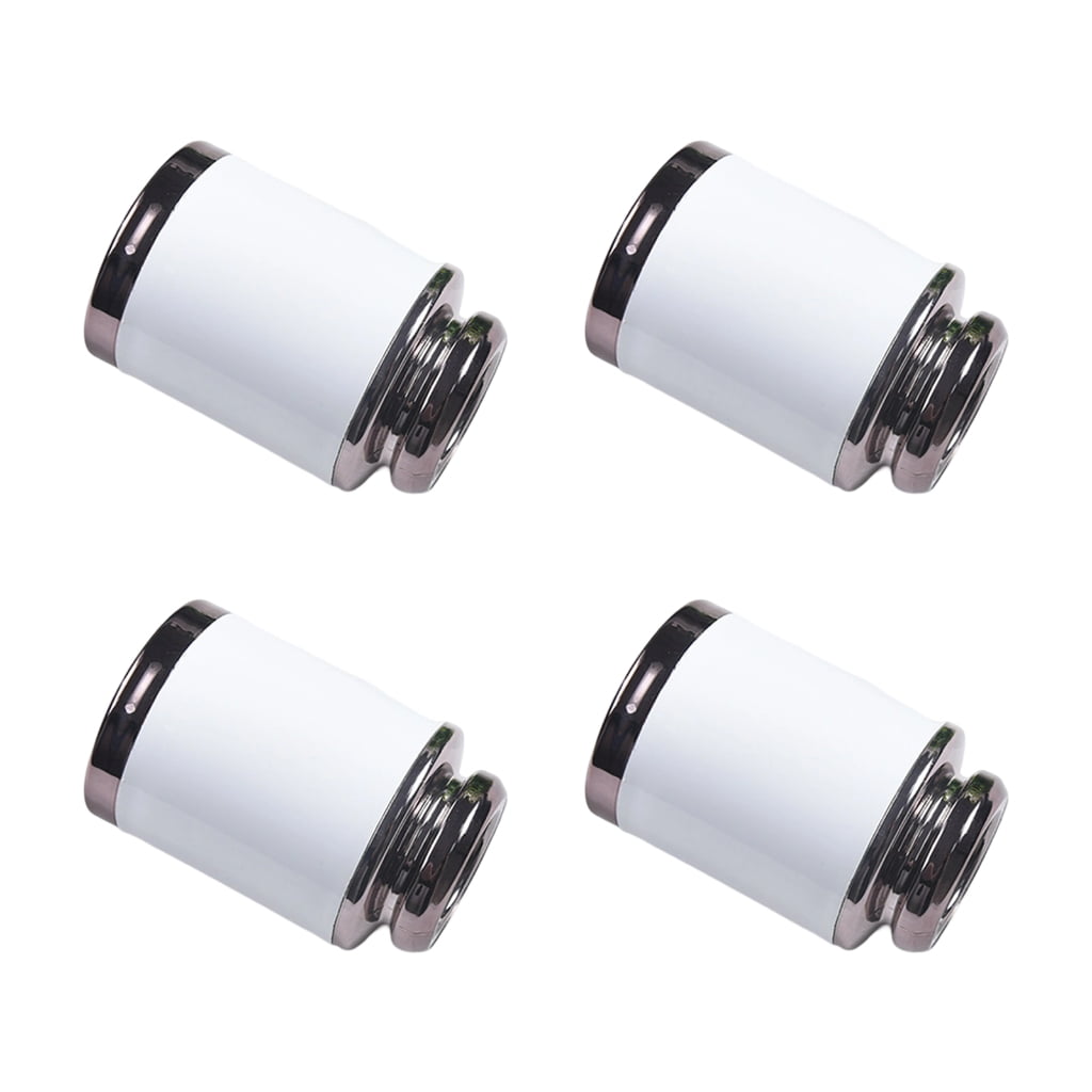 TIERPOP 4pcs Elegant Curtain Rod End Caps Contemporary Design Curtain ...