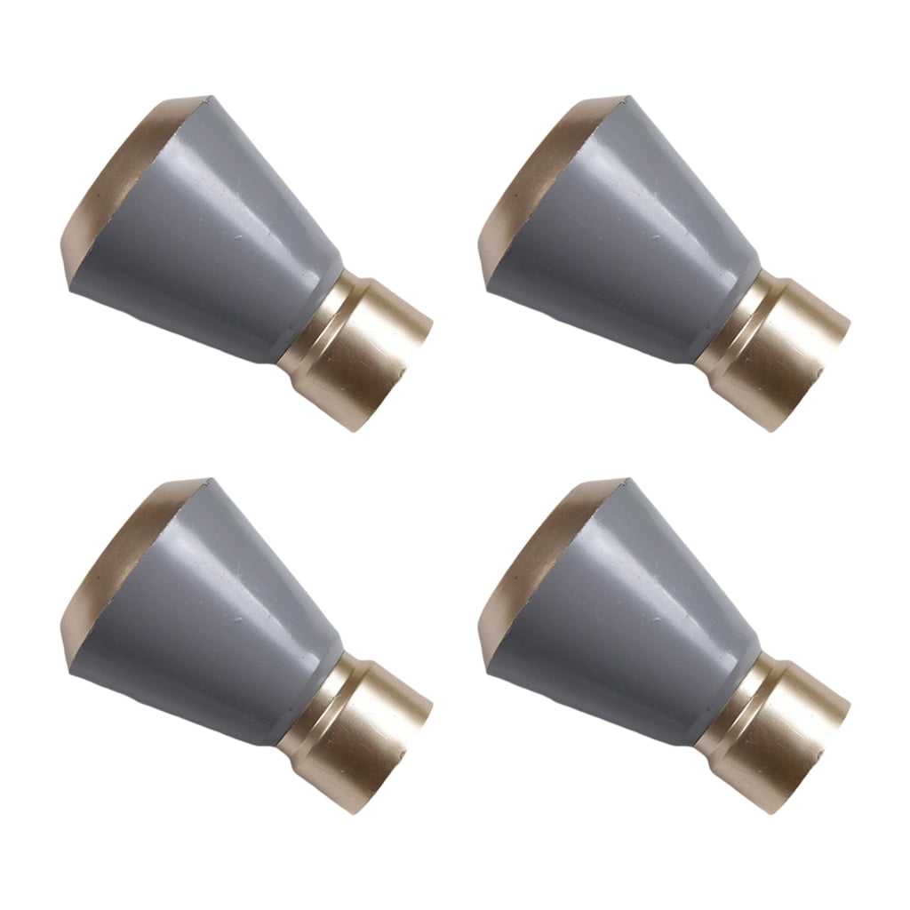 TIERPOP 4pcs Elegant Curtain Rod End Caps Contemporary Design Curtain ...
