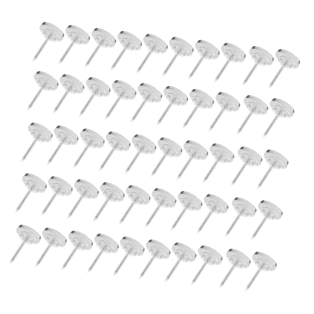 TIERPOP 50/100Pcs Head Thumbtacks Wall Pin Flat Head Thumb Tacks Map ...