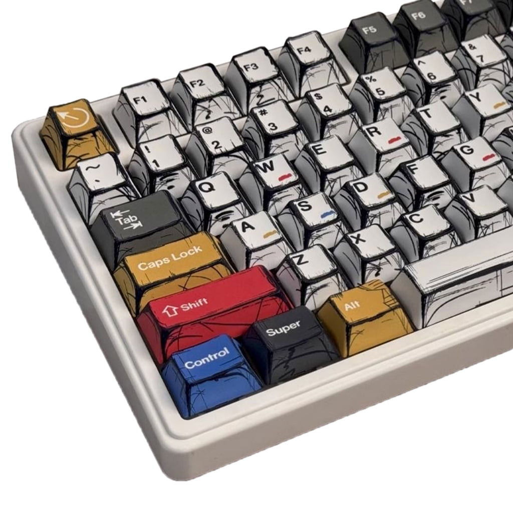 TIERPOP 78Keys Customizeds Palettes Mixed Lights BOWs Keycaps Dye ...